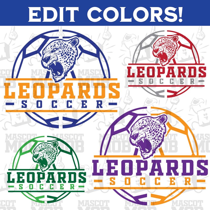 Leopard Soccer SVG Soccer Leopard Svg Leopard Svg Leopard Team Svg ...