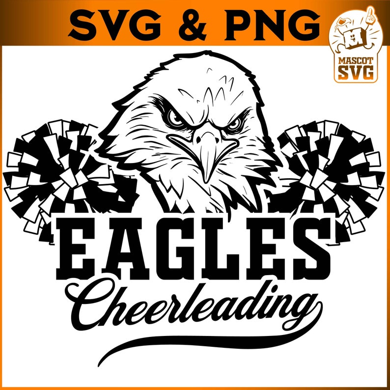 Eagle Cheerleading SVG Eagle Cheer Svg Eagle Svg Eagle Team Svg Eagles ...