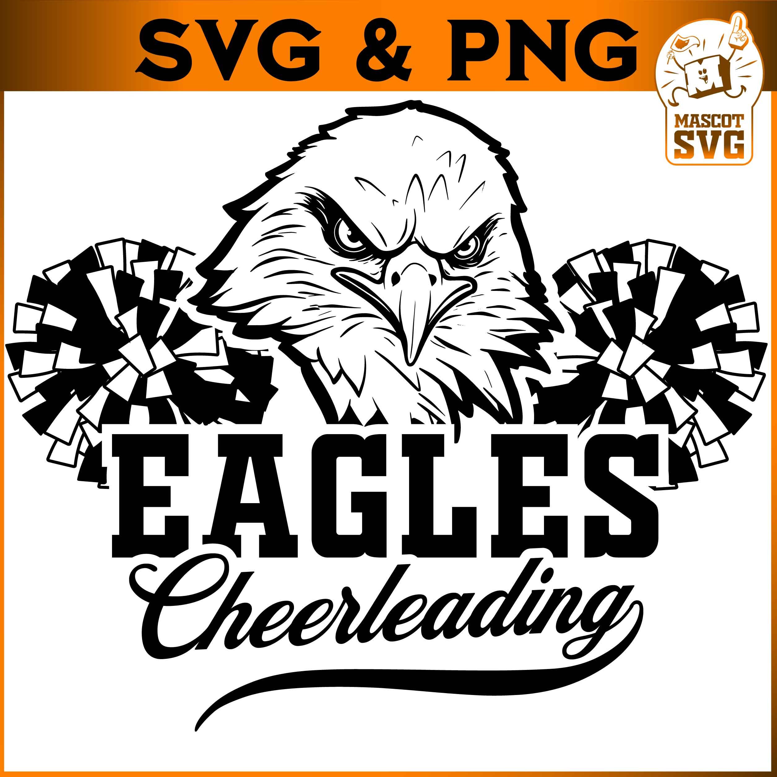 Eagle Cheerleading SVG Eagle Cheer Svg Eagle Svg Eagle Team Svg Eagles ...