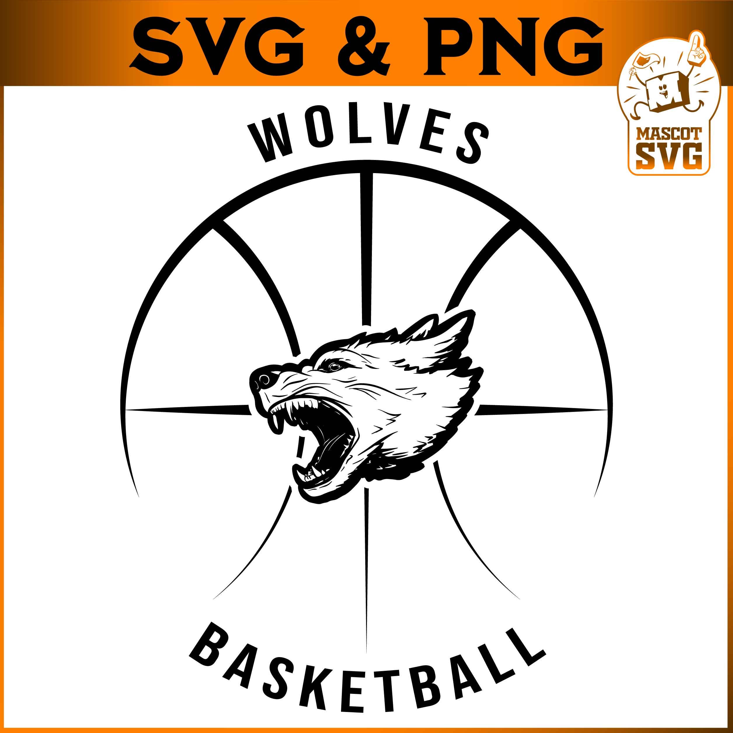 Wolves Basketball SVG Wolves B Ball Wolves Svg Wolves Team Svg Wolves ...