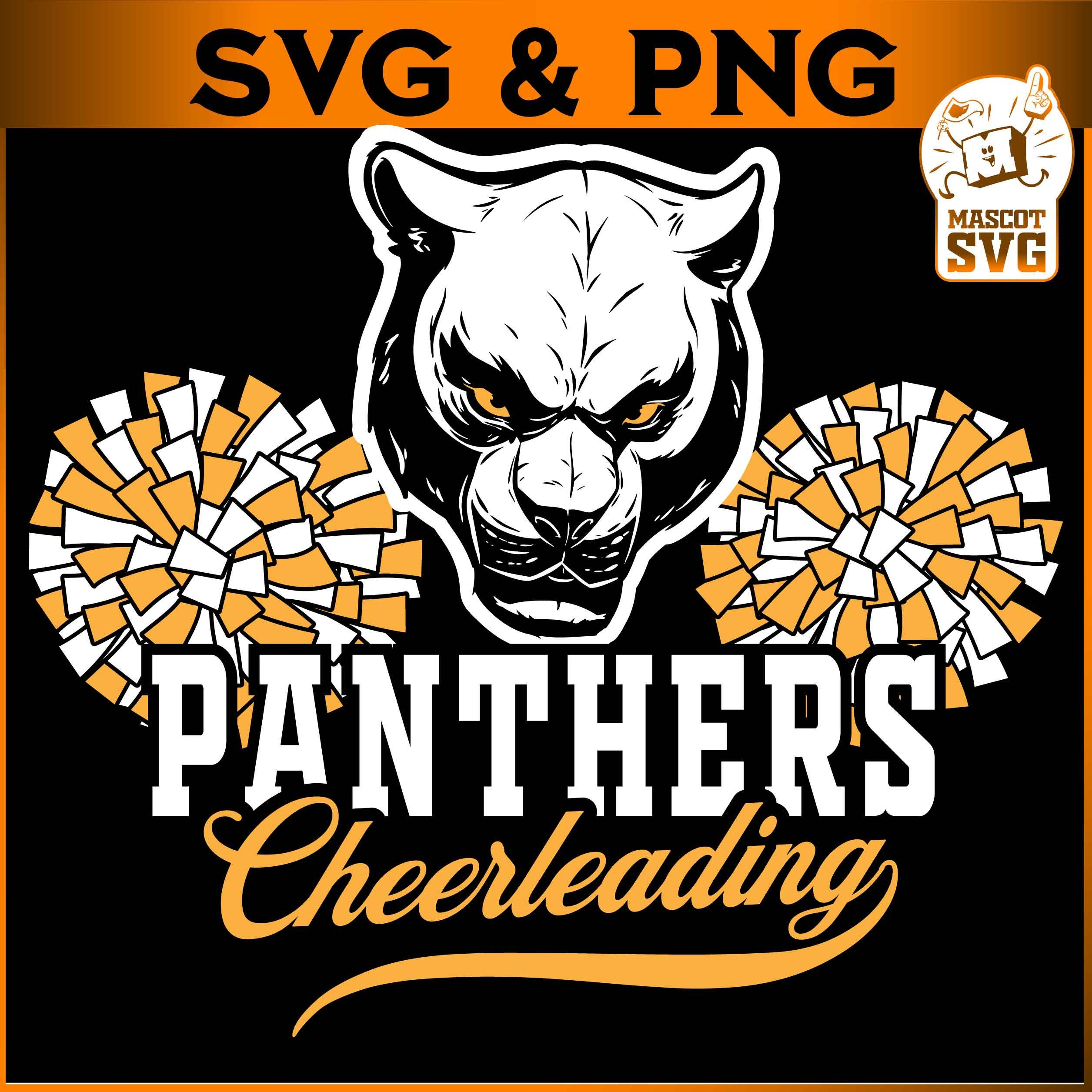 Panther SVG Panther Mascot Svg Panther Cheer Svg Panther Cheerleading ...