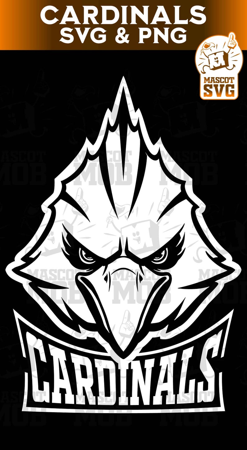 Cardinal SVG Cardinal Mascot Svg Cardinal Team Svg for Cricut or ...