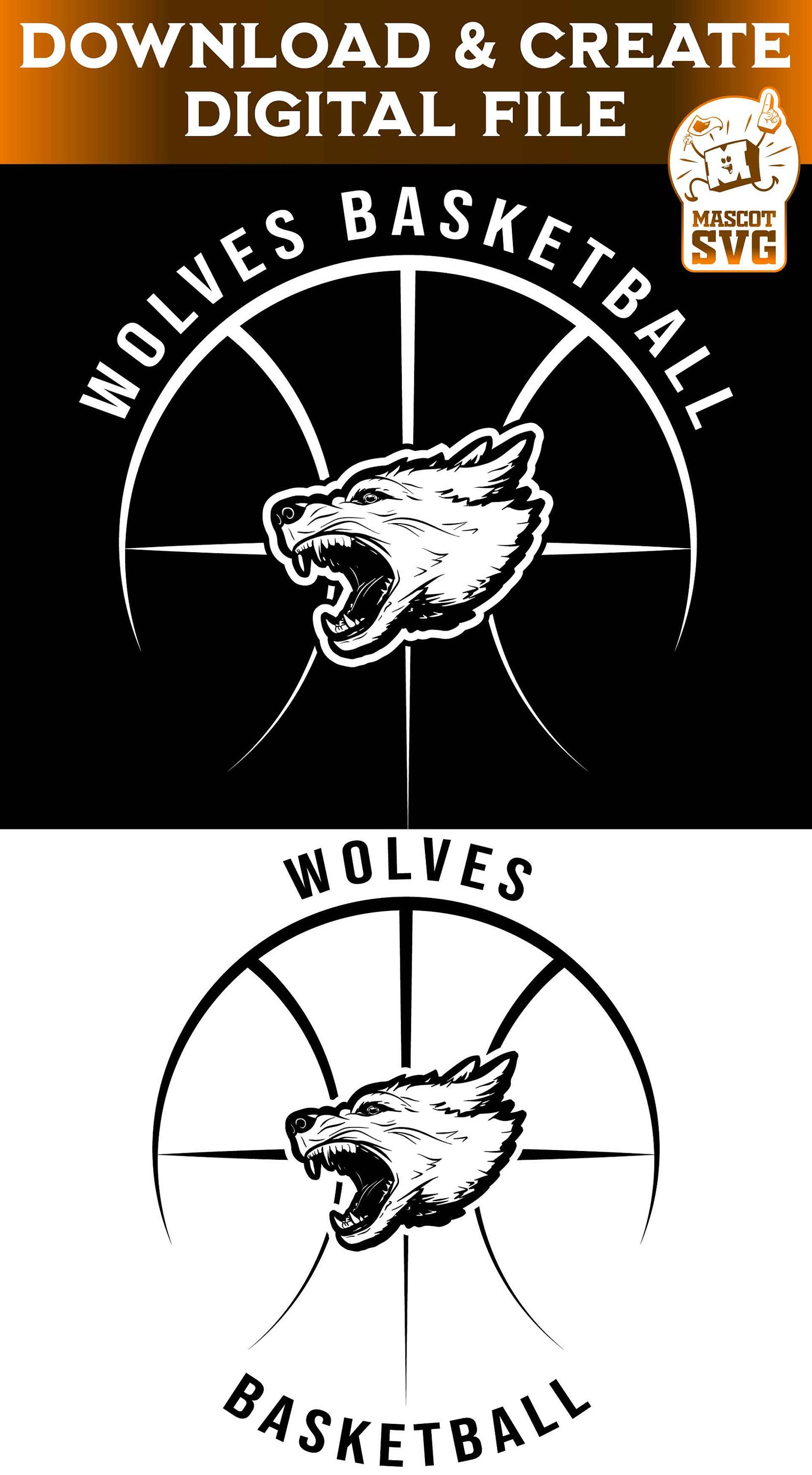 Wolves Basketball SVG Wolves B Ball Wolves Svg Wolves Team Svg Wolves ...