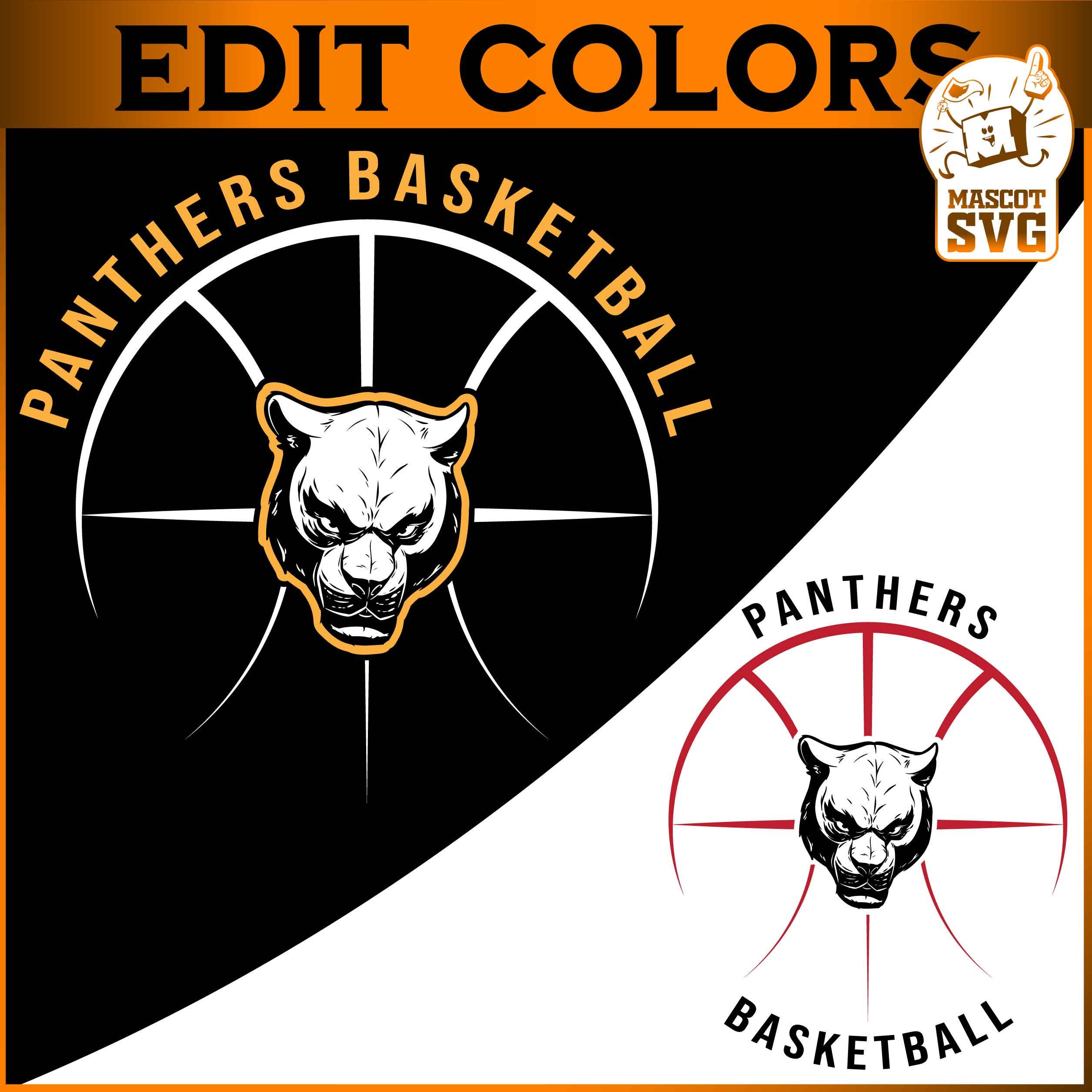 Panthers Basketball SVG Basketball Panthers Mascot Svg Panthers Svg for ...