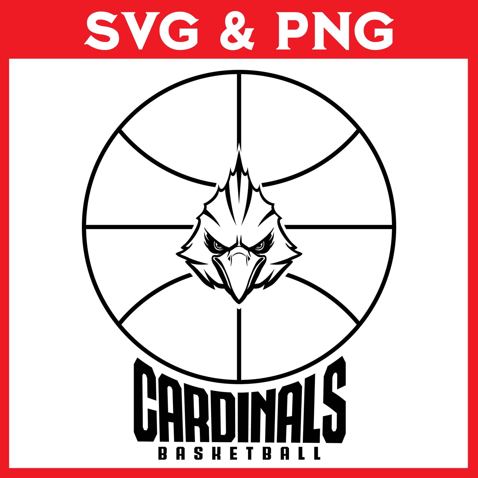 Cardinal Basketball SVG Cardinal Svg Cardinal Team Svg for Cricut or ...