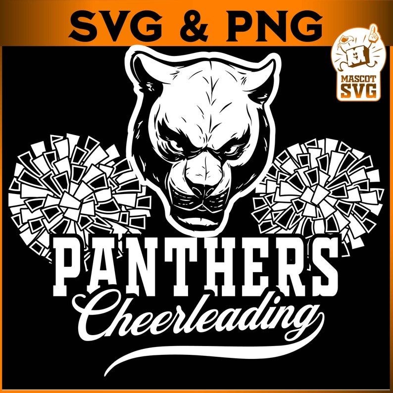 Panther SVG Panther Mascot Svg Panther Cheer Svg Panther Cheerleading ...
