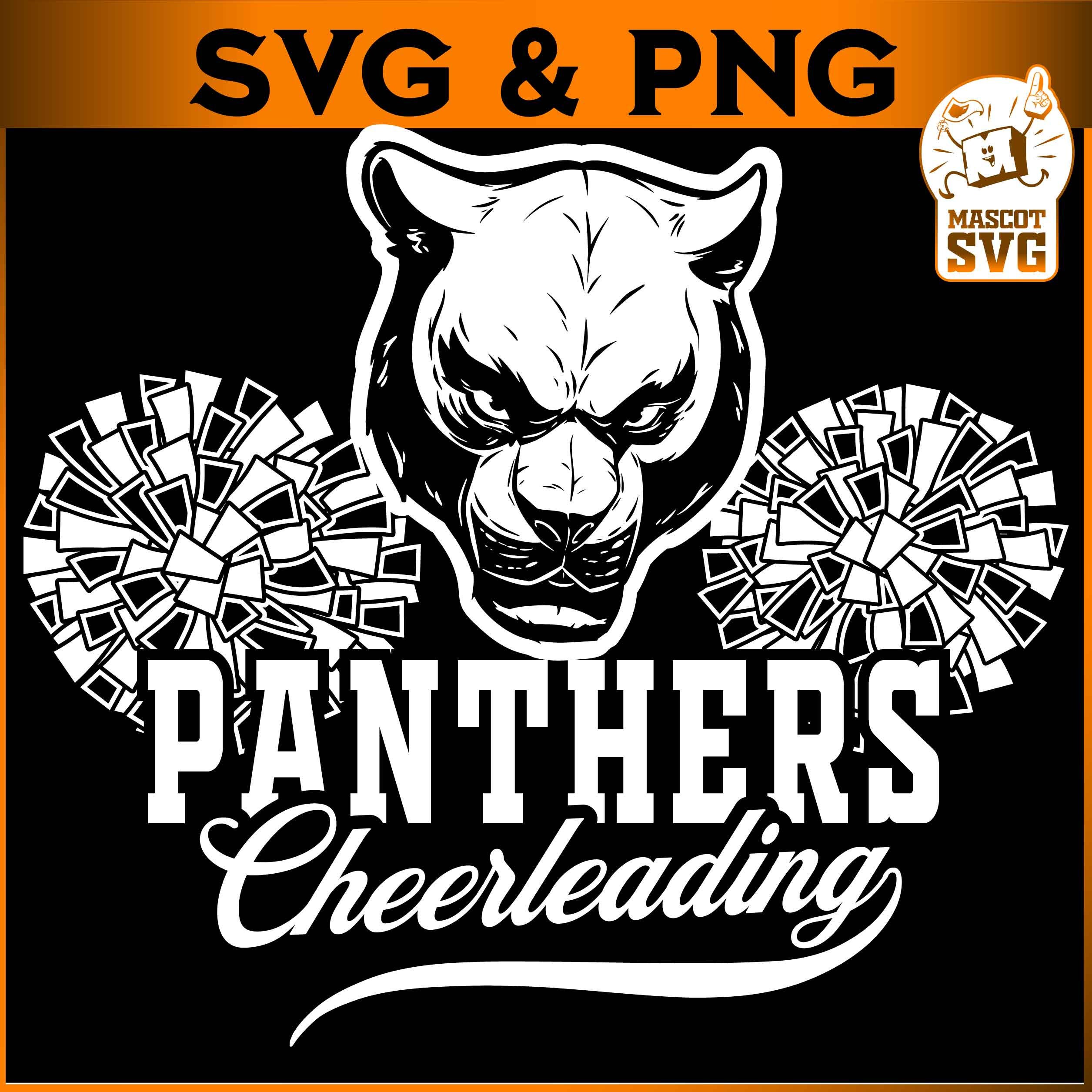 Panther SVG Panther Mascot Svg Panther Cheer Svg Panther Cheerleading ...
