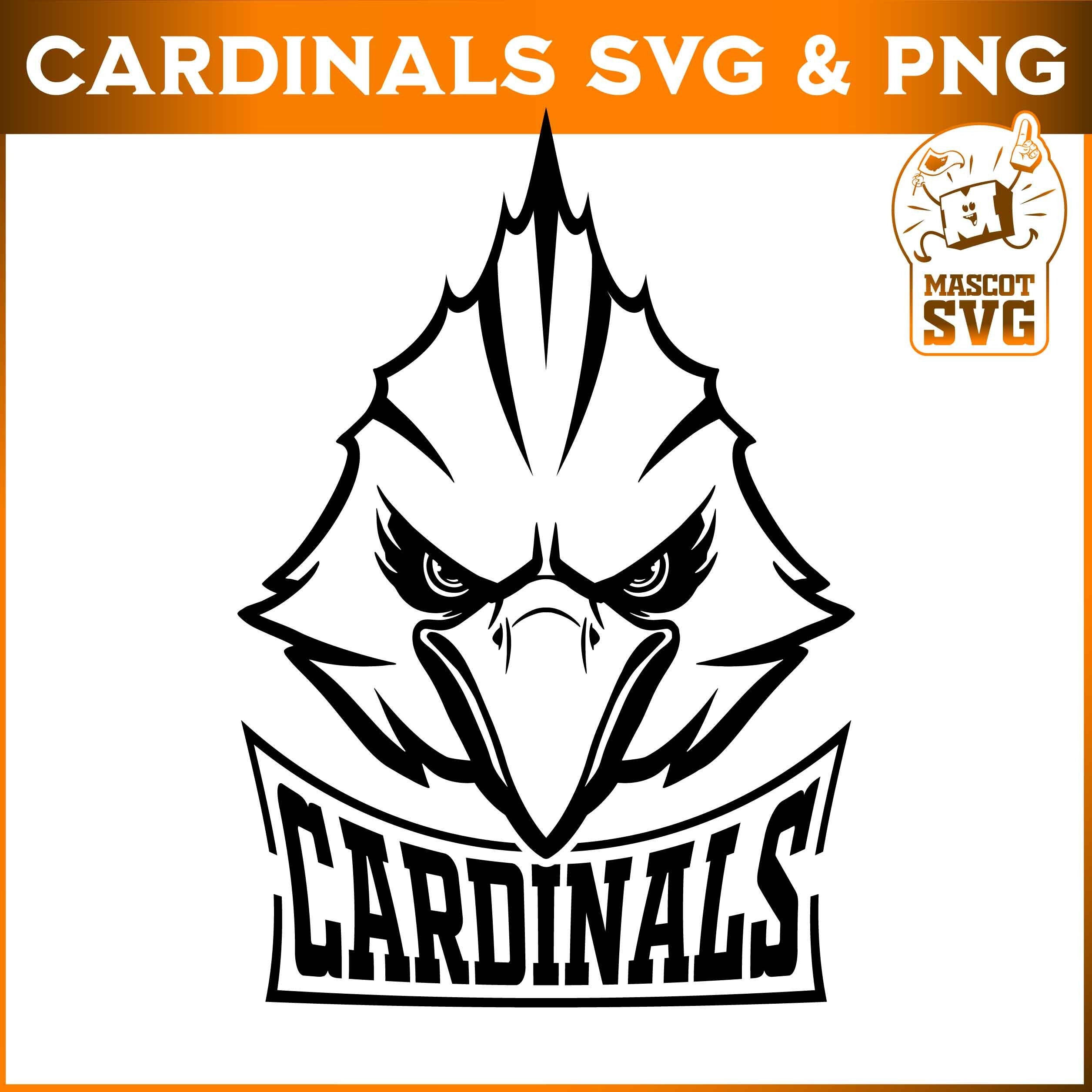Cardinal SVG Cardinal Mascot Svg Cardinal Team Svg for Cricut or ...