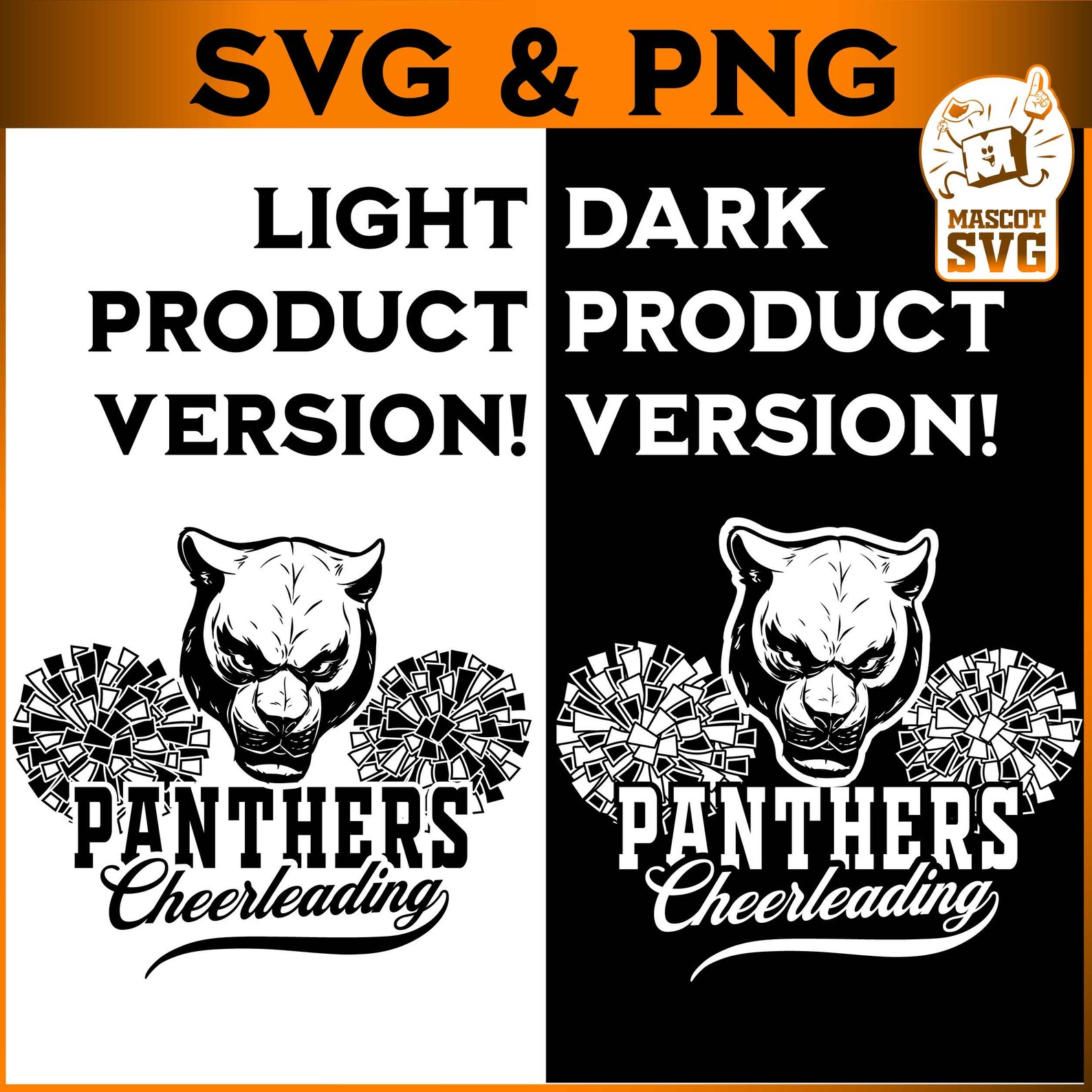 Panther SVG Panther Mascot Svg Panther Cheer Svg Panther Cheerleading ...