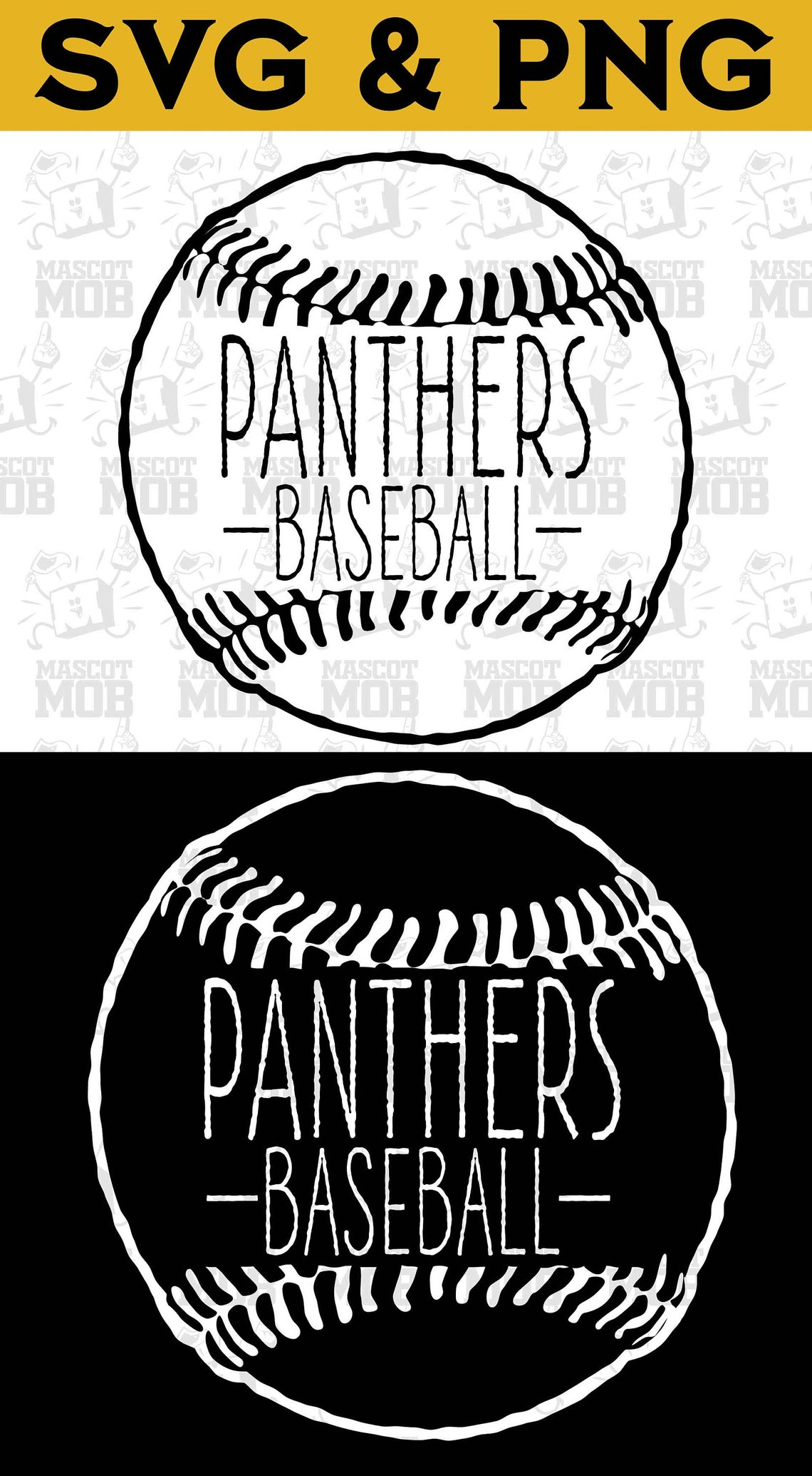 Panther Baseball SVG Panther Svg Panther Team Svg for Cricut or ...