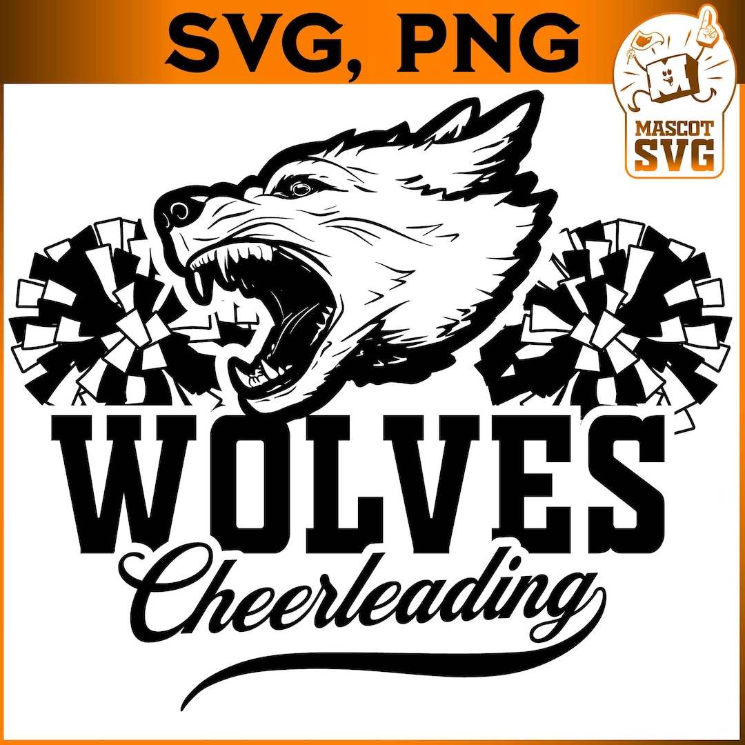 Wolves Cheerleading SVG Wolves Cheer Svg Wolves Svg Wolves Team Svg ...
