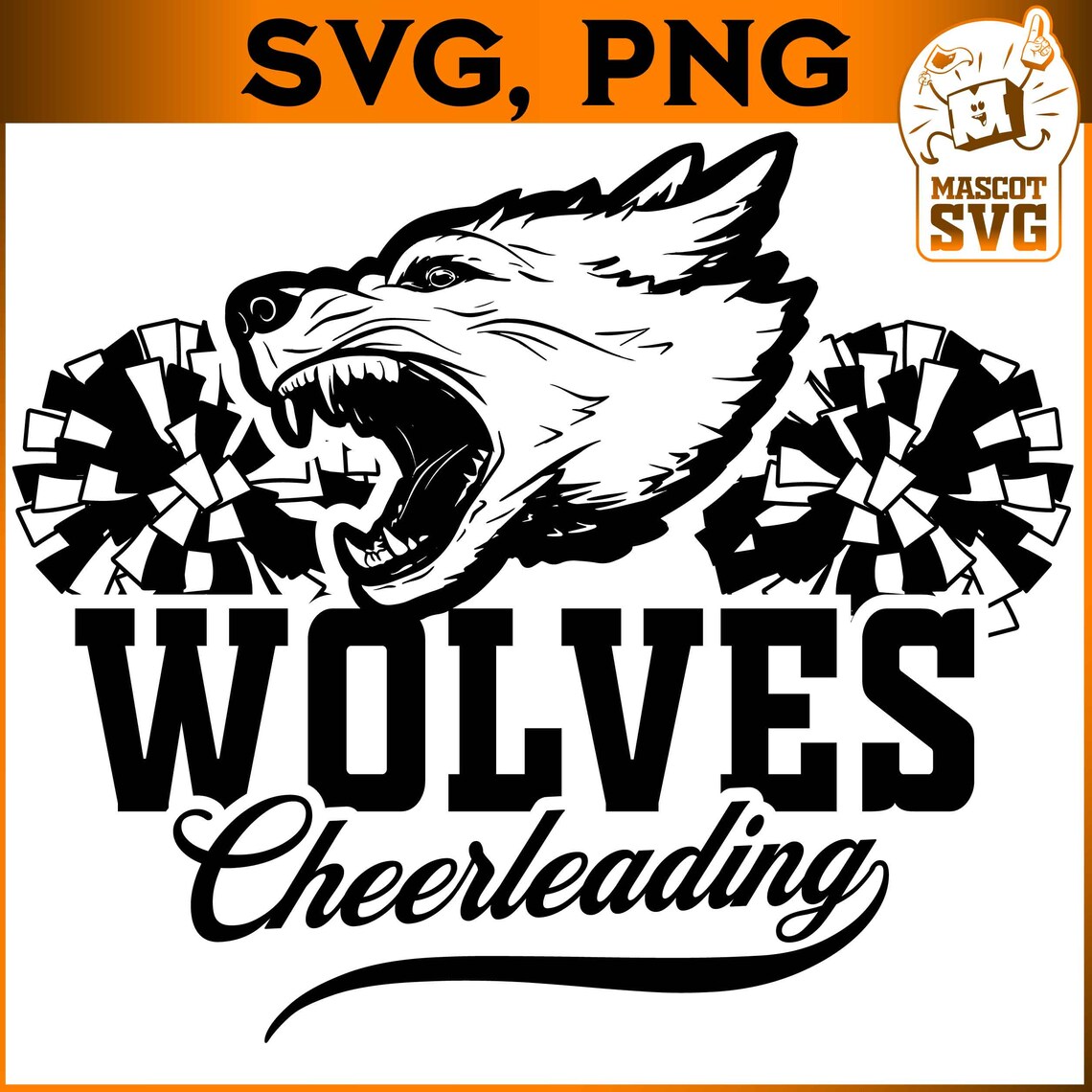 Wolves Cheerleading SVG Wolves Cheer Svg Wolves Svg Wolves Team Svg ...