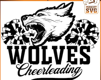 Wolves SVG Wolves Mascot Svg Wolves SVG for Cricut or Silhouette School ...