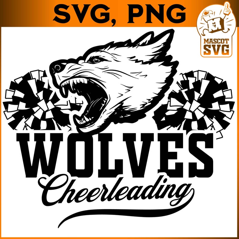 Wolves Cheerleading SVG Wolves Cheer Svg Wolves Svg Wolves Team Svg ...