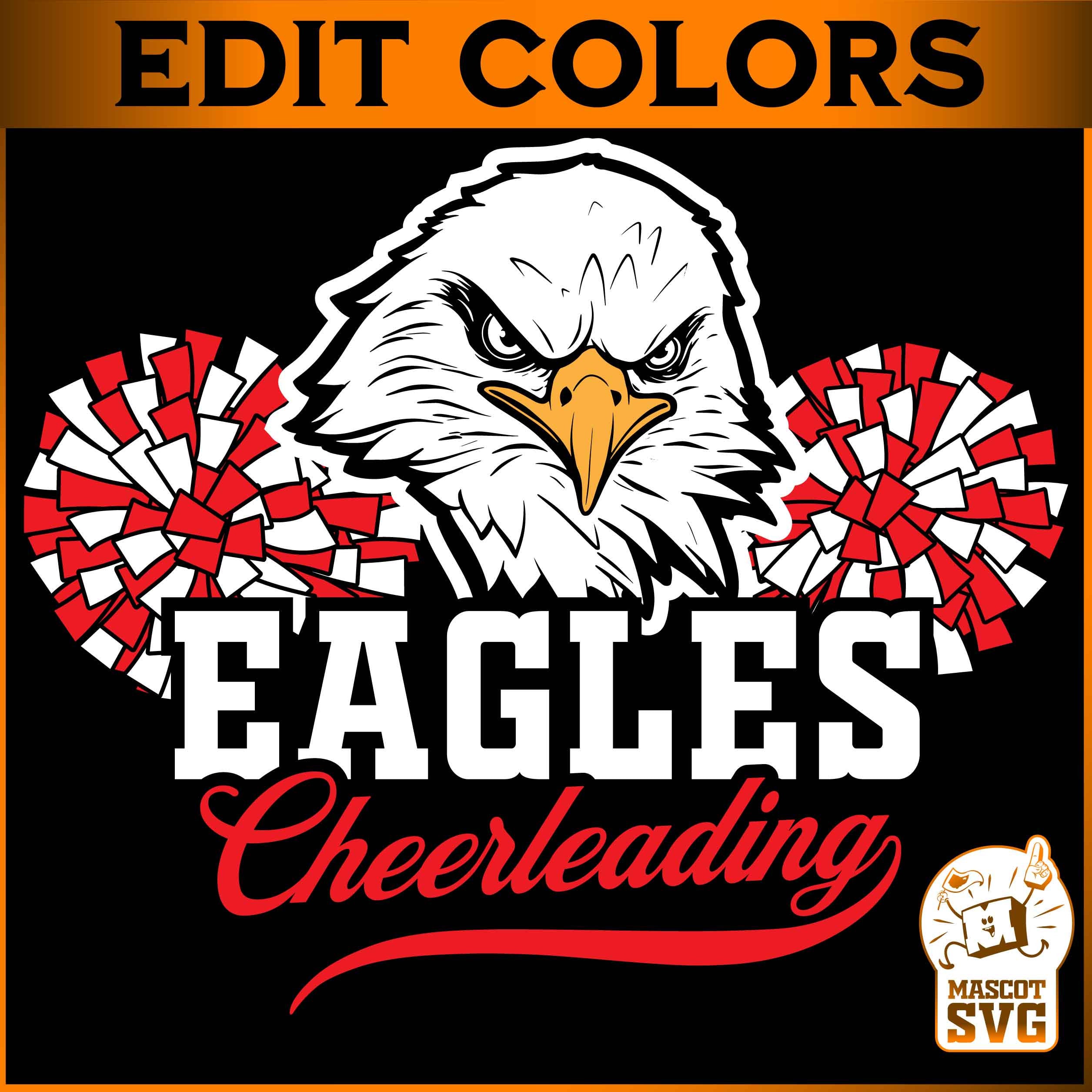 Eagle Cheerleading SVG Eagle Cheer Svg Eagle Svg Eagle Team Svg Eagles ...