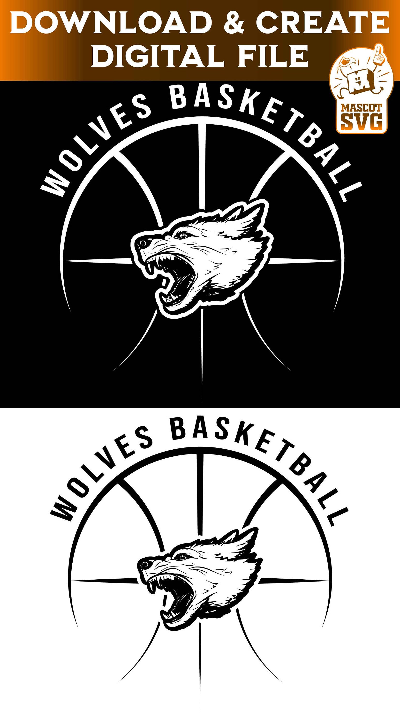 Wolves Basketball SVG Wolves B Ball Wolves Svg Wolves Team Svg Wolves ...