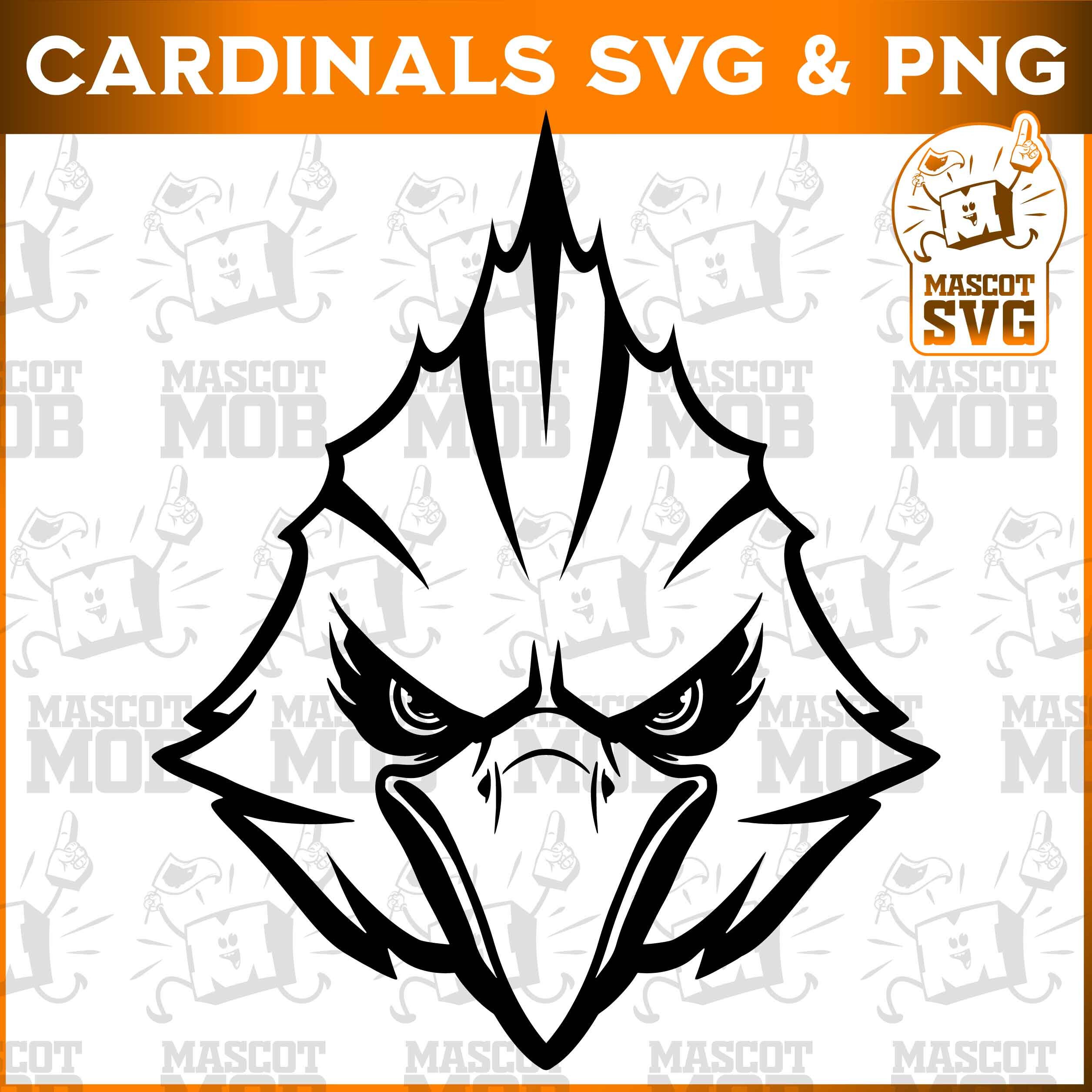 Cardinal SVG Cardinal Mascot Svg Cardinal Team Svg for Cricut or ...