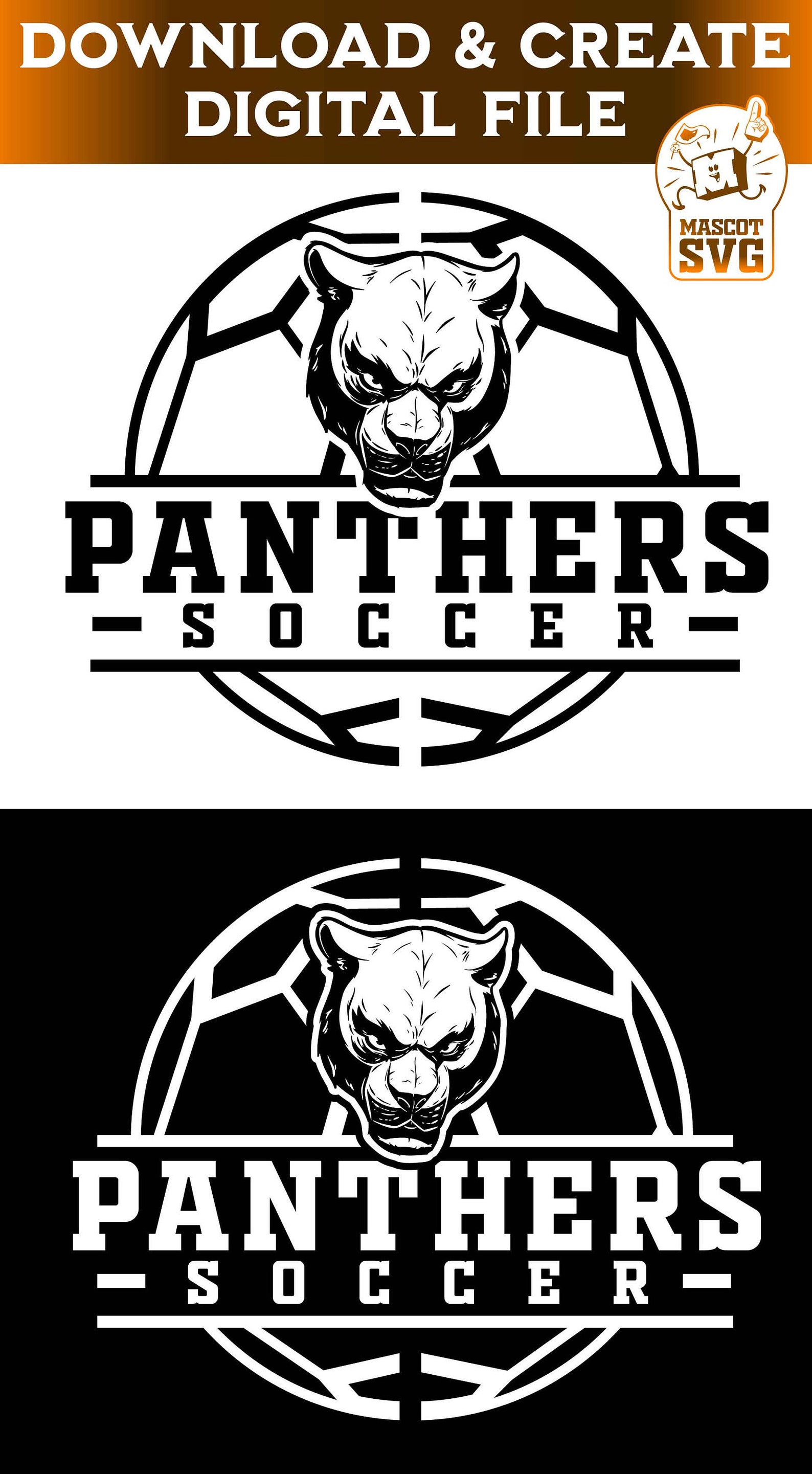 Panther SVG Panther Mascot Svg Panther Soccer Svg Soccer Panther SVG ...
