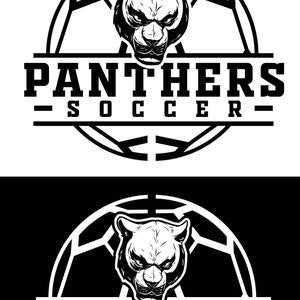 Panther SVG Panther Mascot Svg Panther Soccer Svg Soccer Panther SVG ...