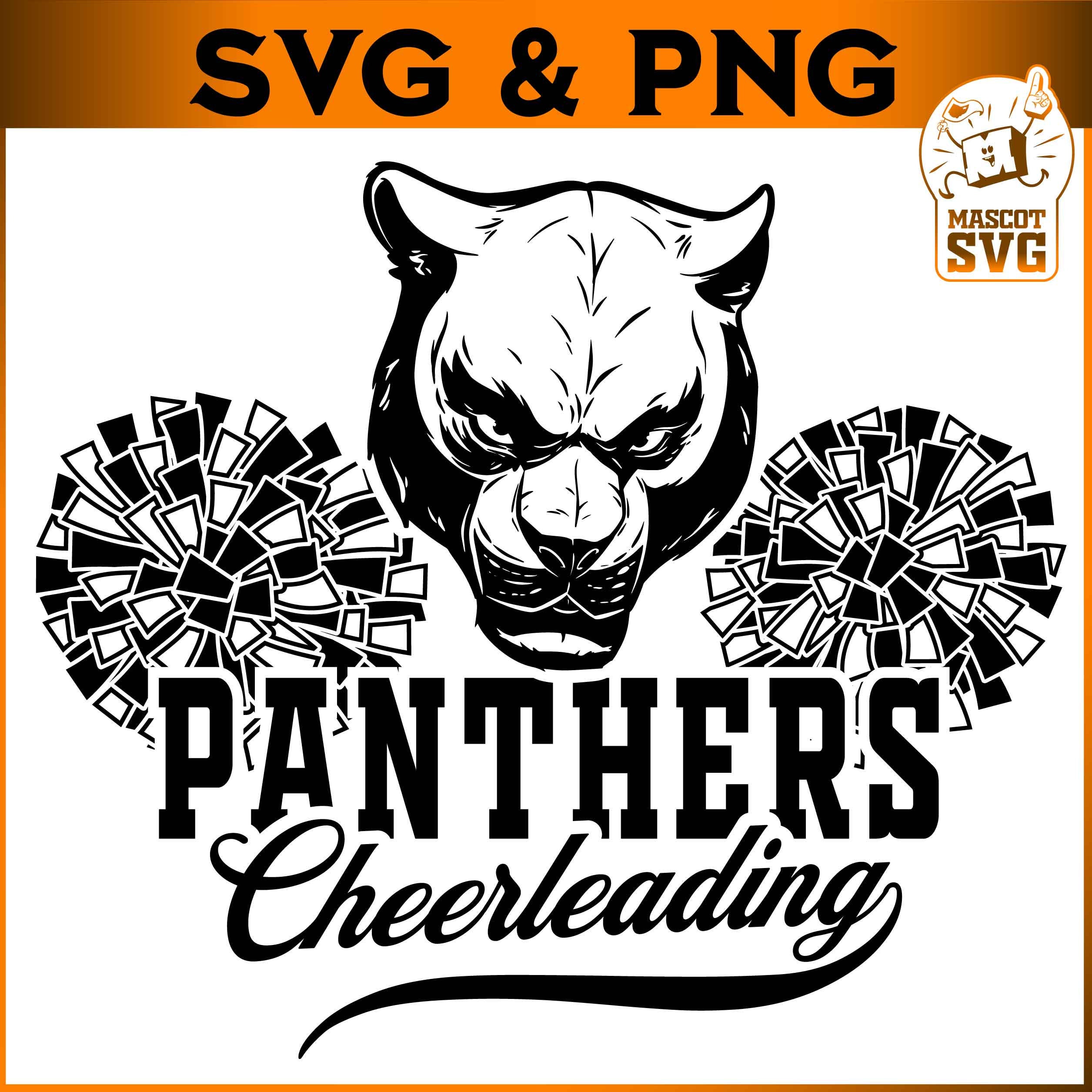 Panther SVG Panther Mascot Svg Panther Cheer Svg Panther Cheerleading ...