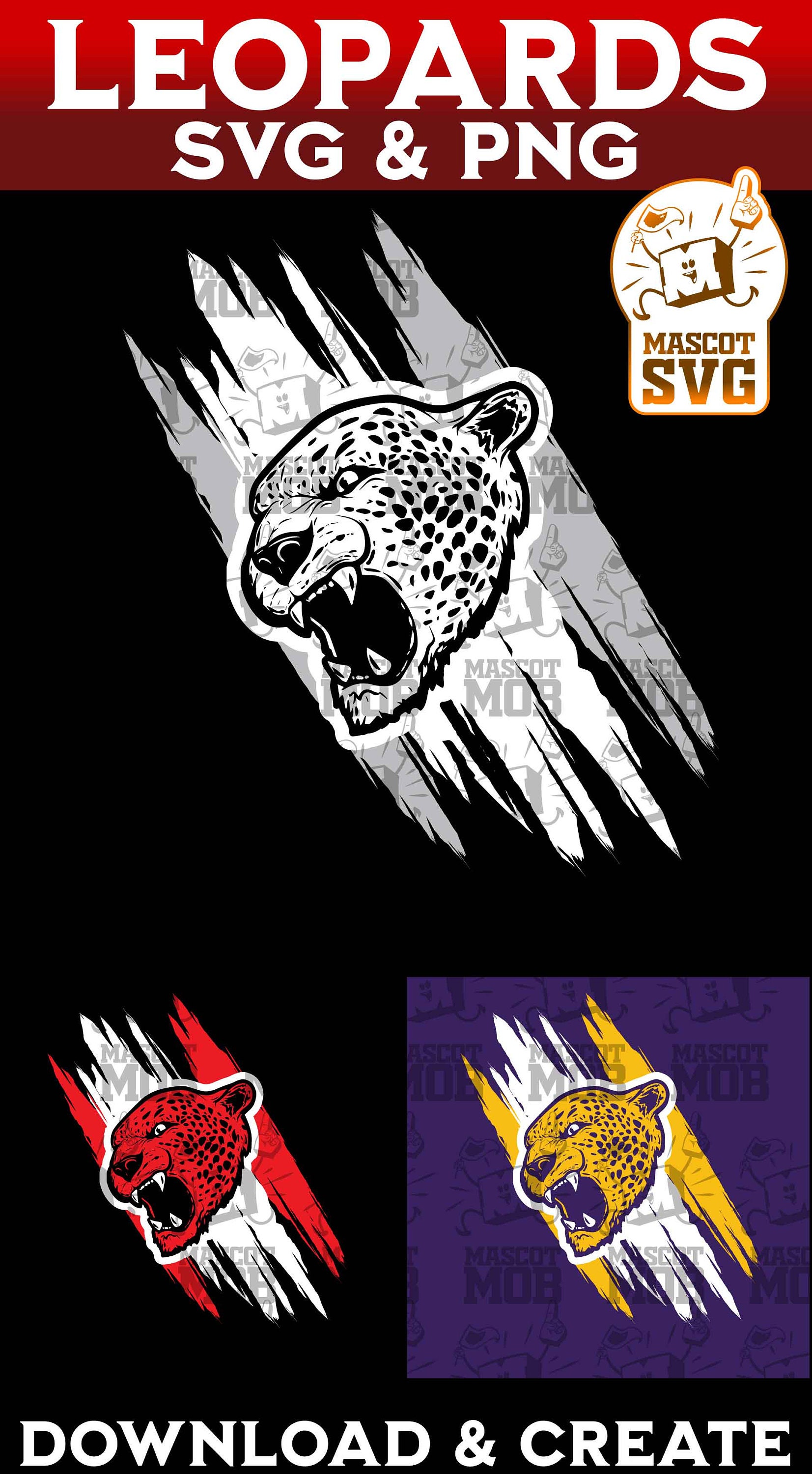 Leopards SVG Leopards Mascot Svg Leopard Team Svg Leopards SVG for ...