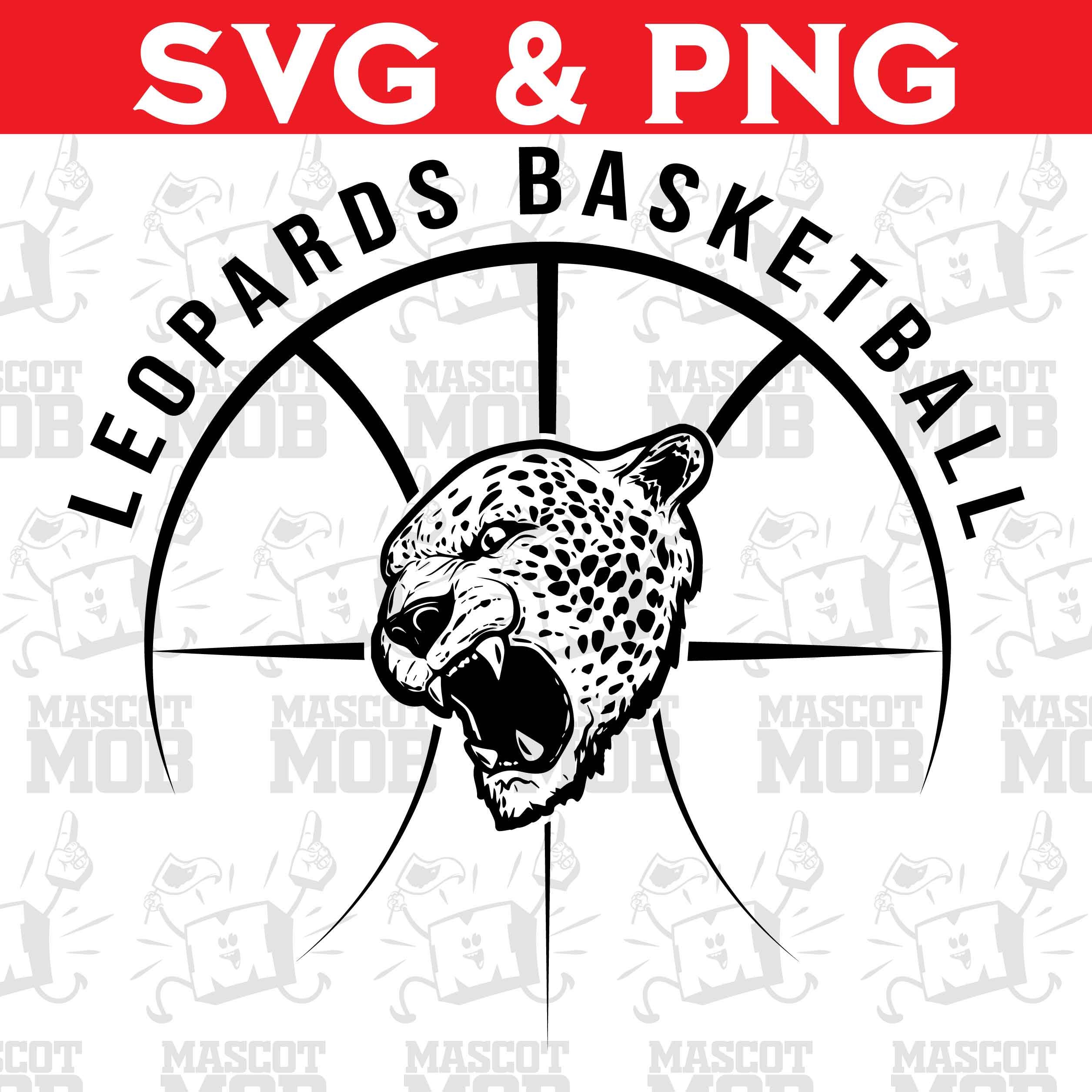 Leopard Basketball SVG Basketball Leopard Svg Leopard Svg Leopard Team ...