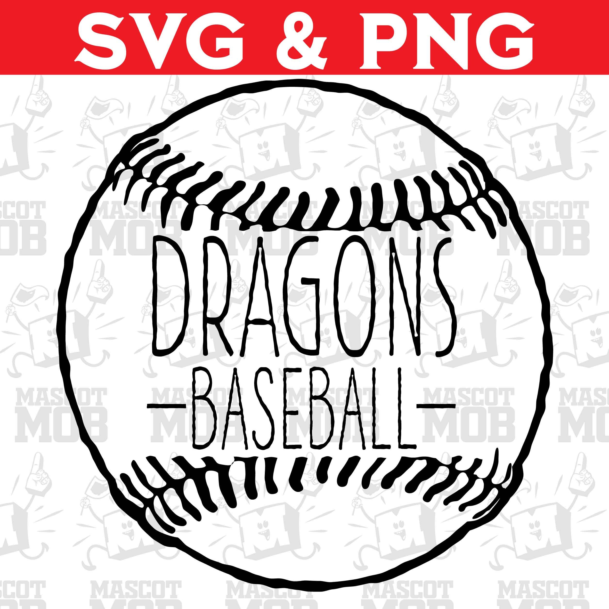 Dragon Baseball SVG Dragon Svg Dragon Team Svg for Cricut or Silhouette ...