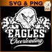 Eagle Cheerleading SVG Eagle Cheer Svg Eagle Svg Eagle Team Svg Eagles ...
