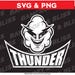 Thunder SVG Thunder Mascot Svg Thunder Team Svg Thunder School Spirit ...