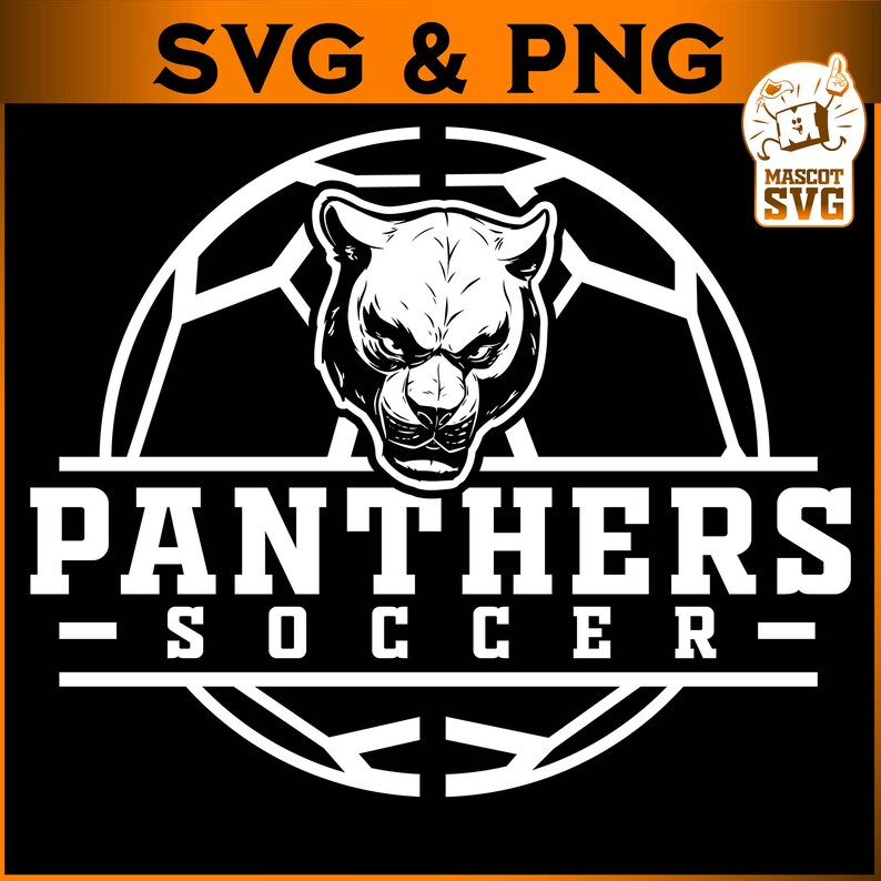 Panther SVG Panther Mascot Svg Panther Soccer Svg Soccer Panther SVG ...