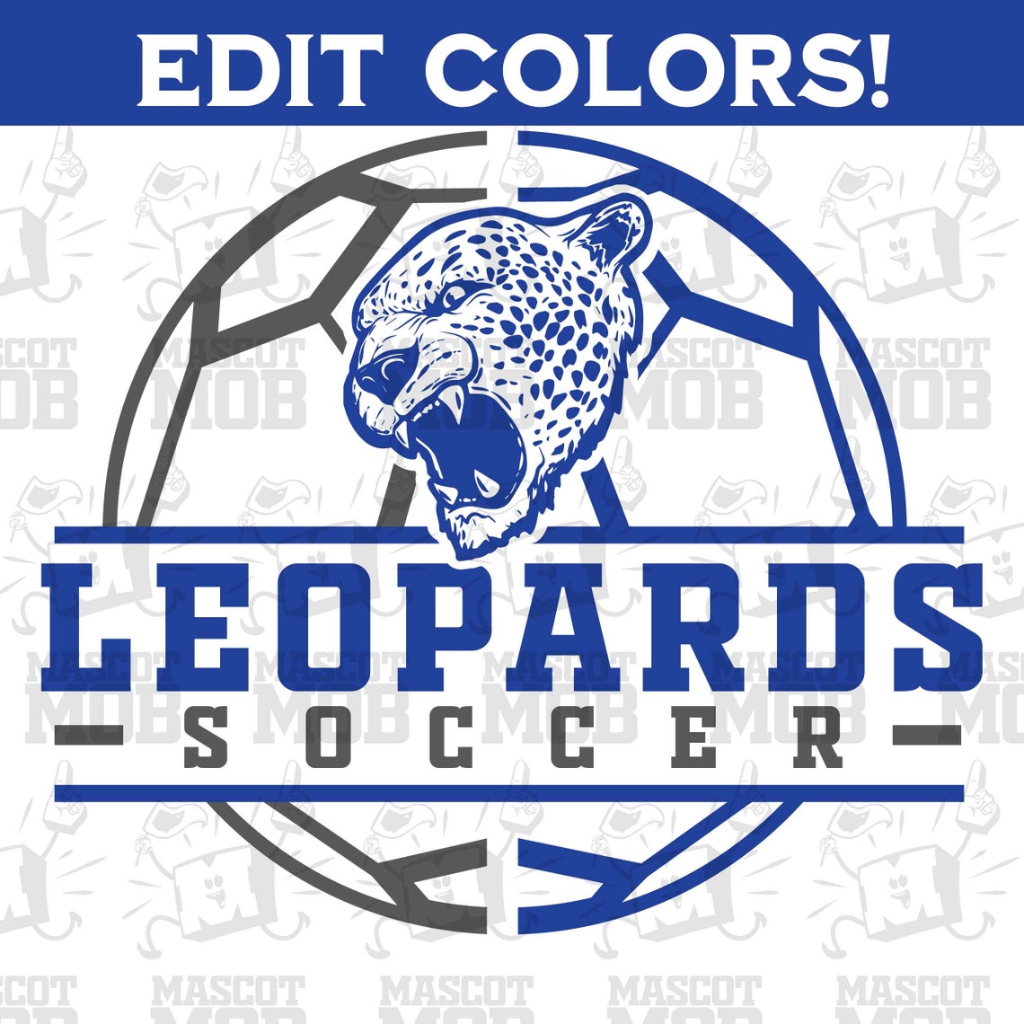 Leopard Soccer SVG Soccer Leopard Svg Leopard Svg Leopard Team Svg ...