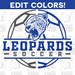 Leopard Soccer SVG Soccer Leopard Svg Leopard Svg Leopard Team Svg ...