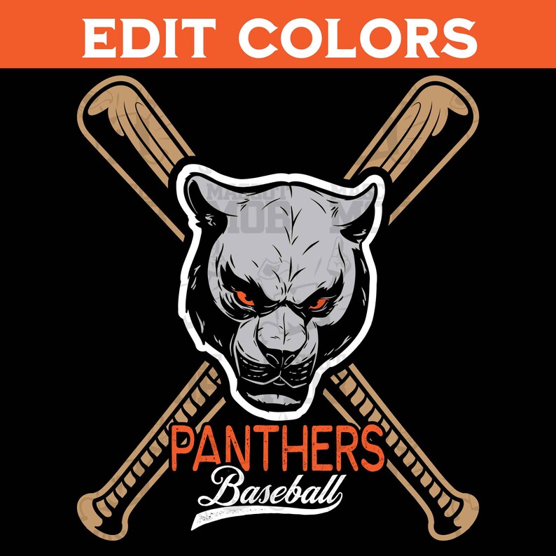Panther Baseball SVG Panther Svg Panther Team Svg for Cricut or ...