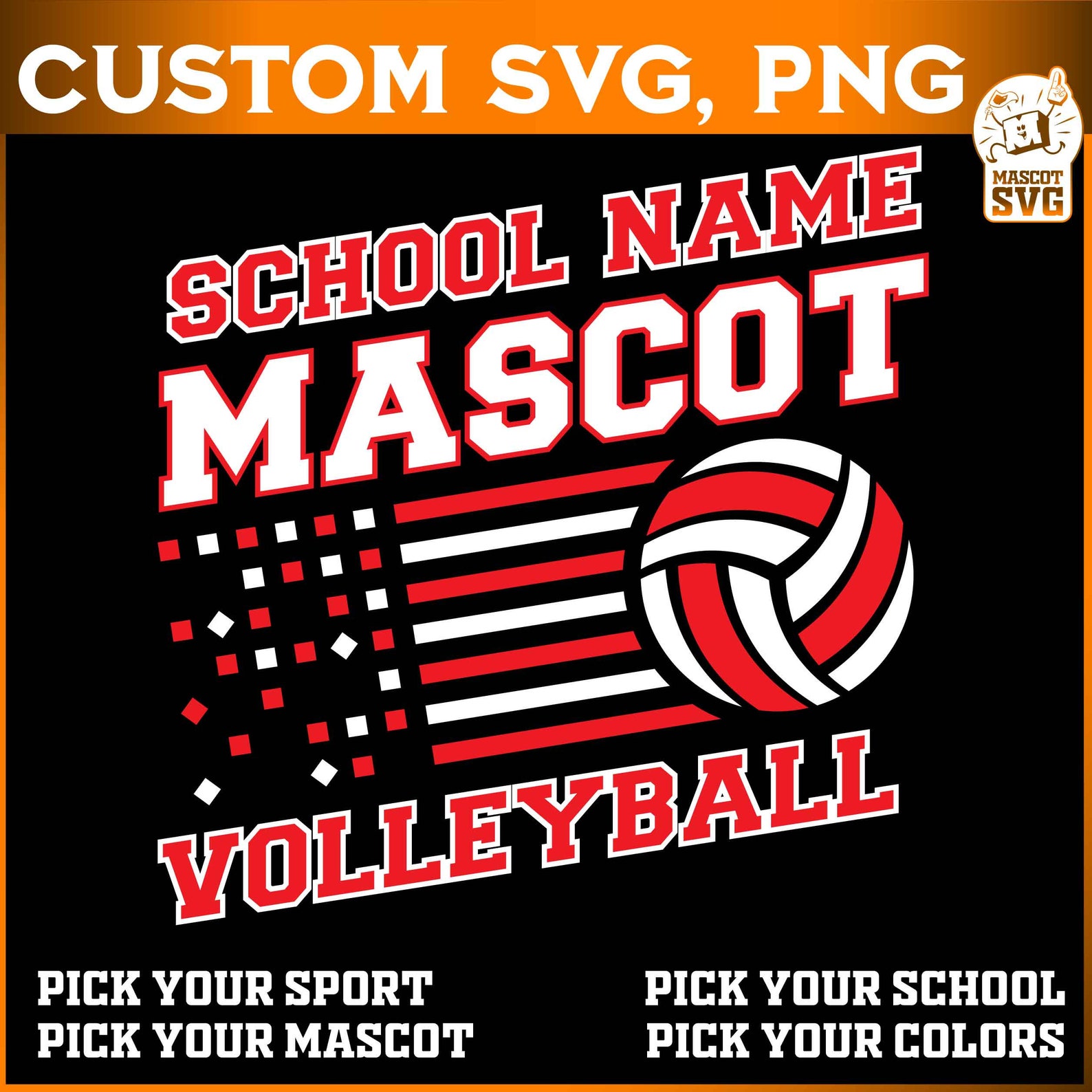School Sport Custom Sport SVG Mascot Team Png School Mascot SVG Sport ...