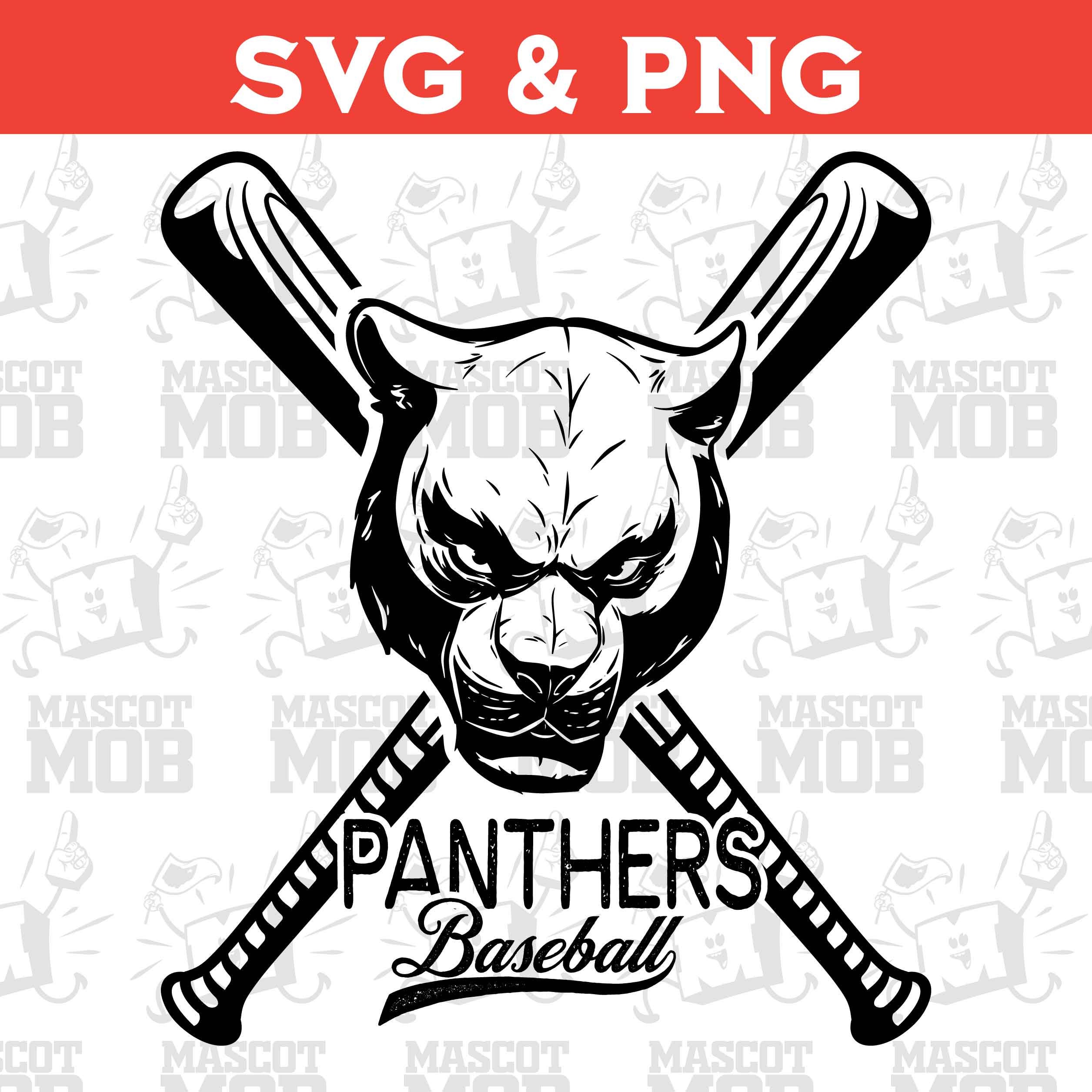 Panther Baseball SVG Panther Svg Panther Team Svg for Cricut or ...