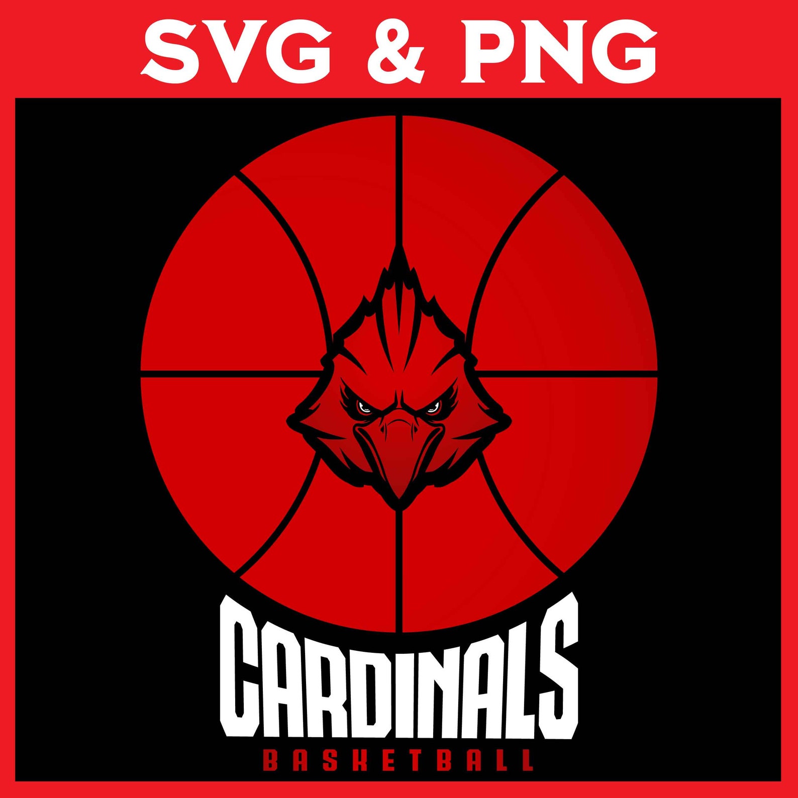 Cardinal Basketball SVG Cardinal Svg Cardinal Team Svg for Cricut or ...