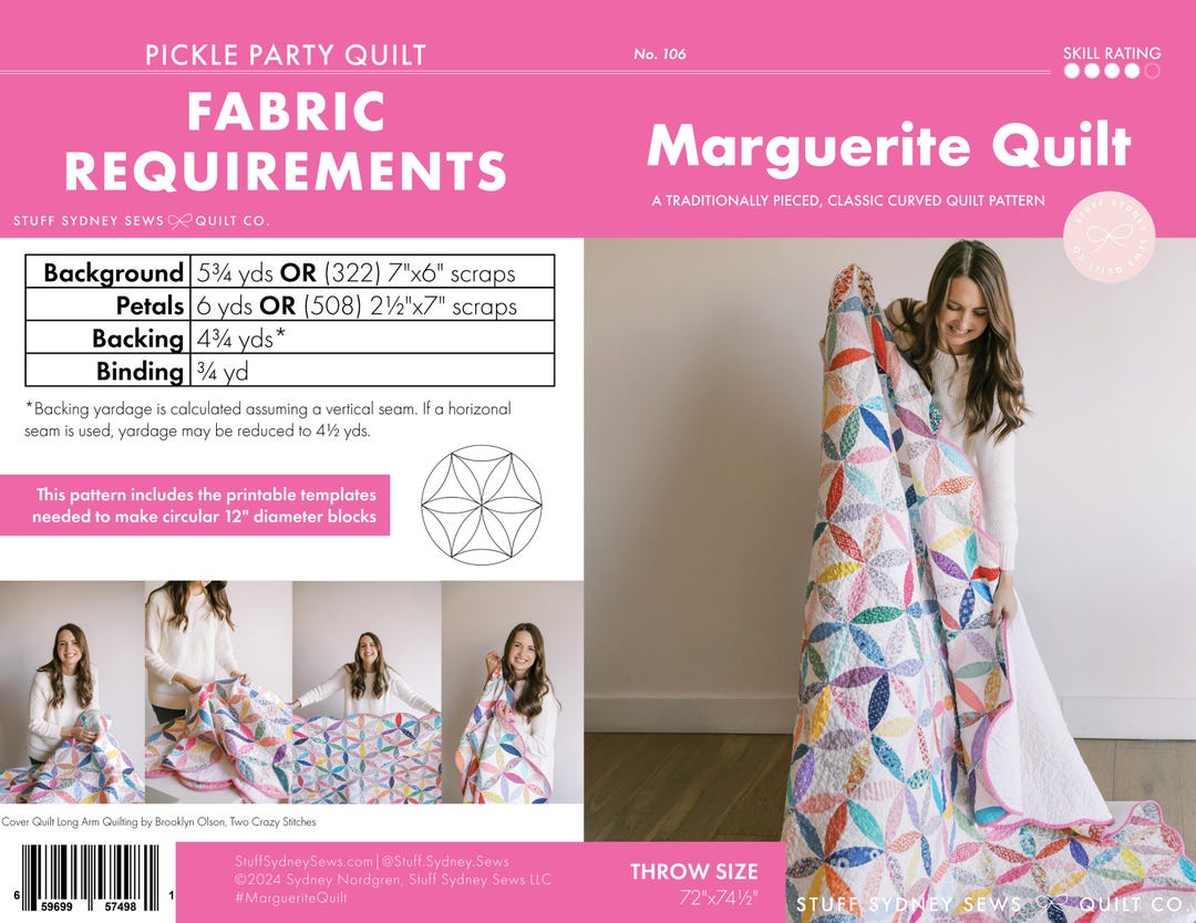Marguerite Quilt Pattern - Etsy