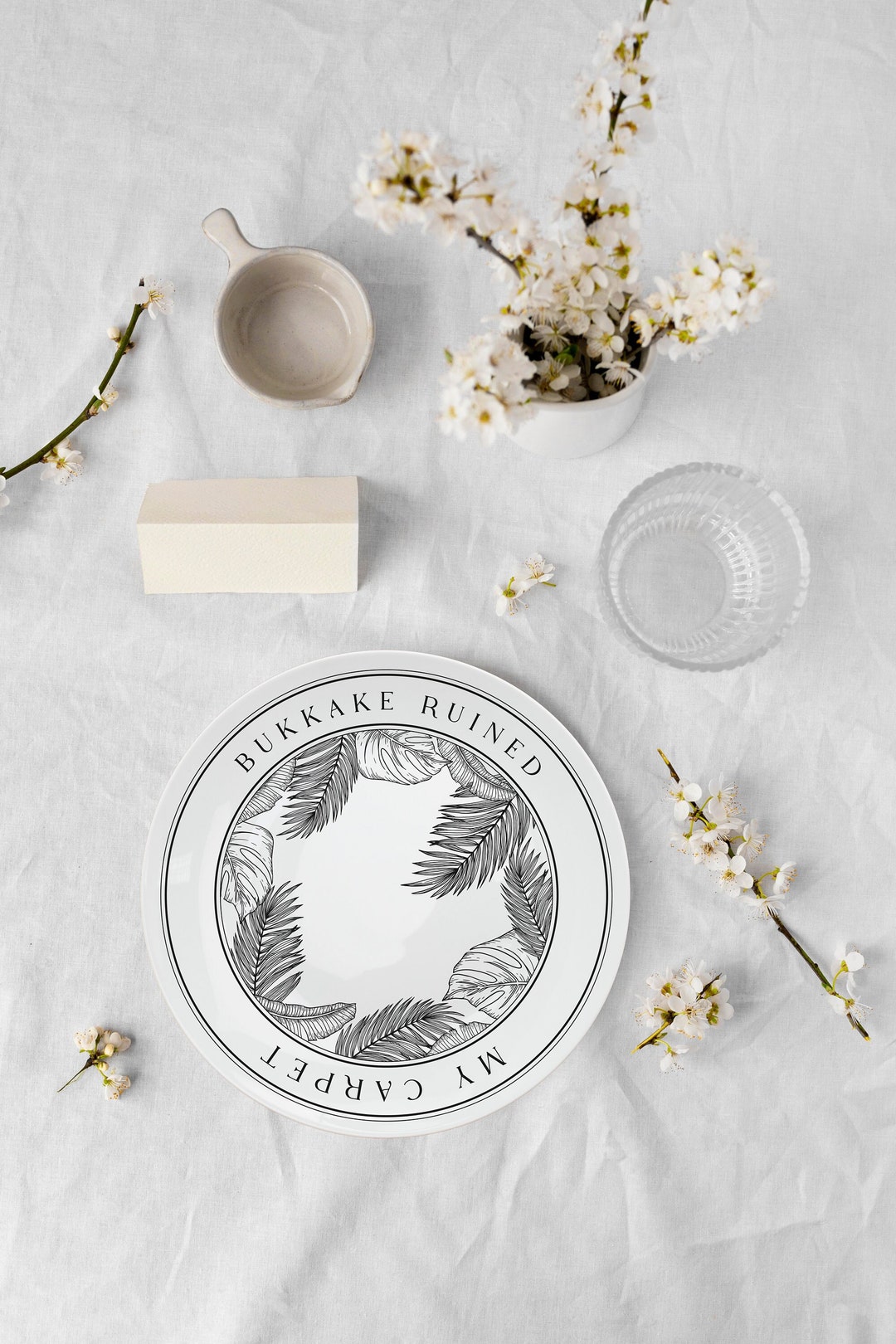 Plate 20,5 Cm Bukkke Ruined My Carpet Plan P Plates - Etsy