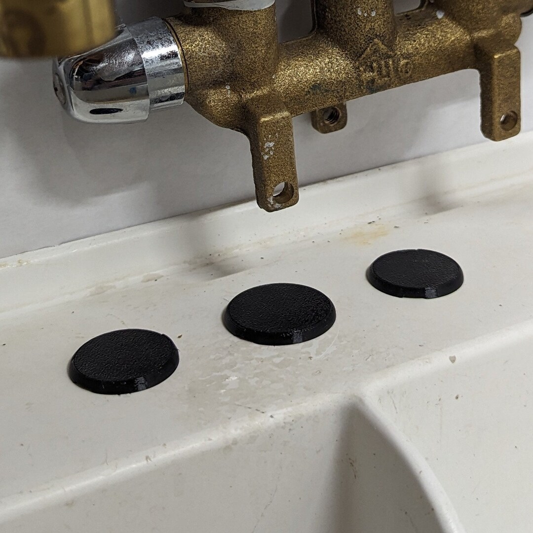 TPU Rubber Waterproof Sink Hole Plugs for Utility & Laundry Tubs - 3 ...