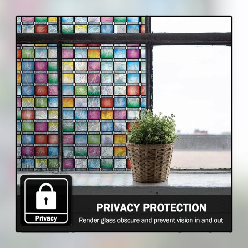 Stained Glass Window Film Window Privacy Films, Decorative Window ...