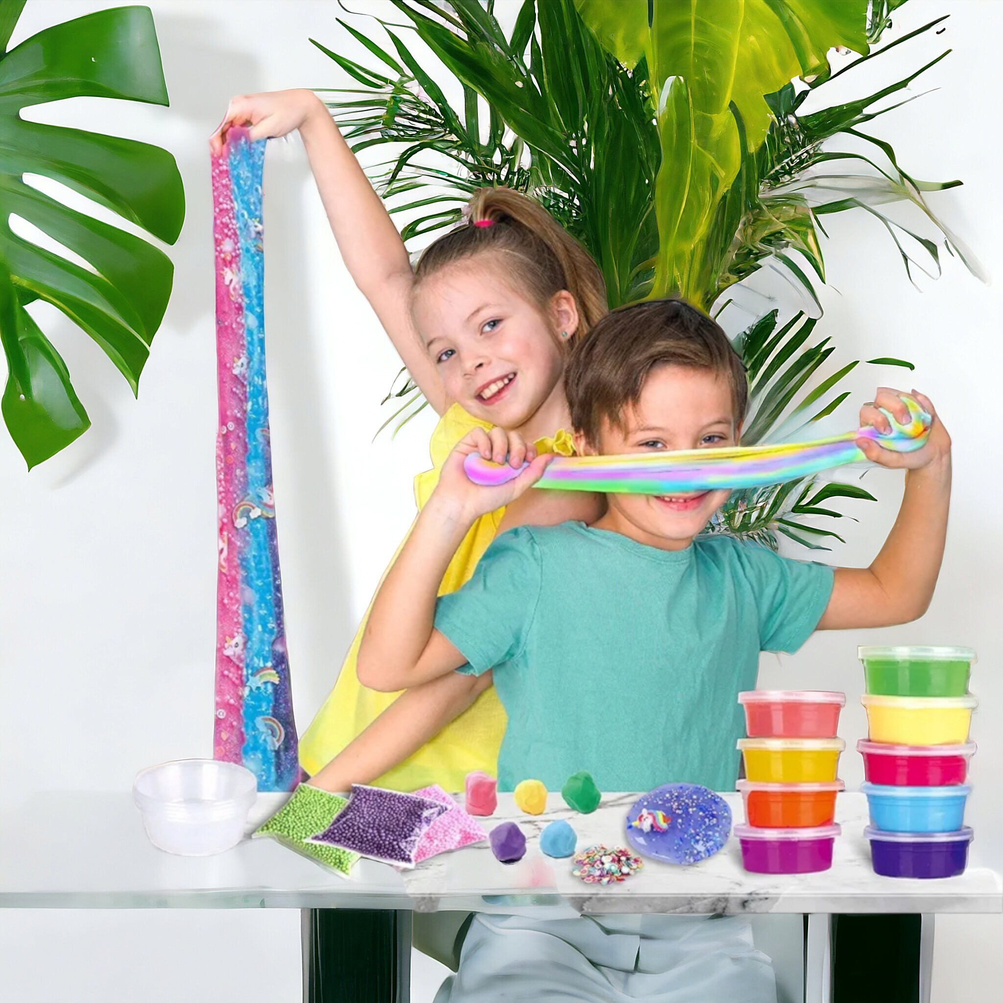 Jumbo Slime Kit for Kids 33 Cups Premade Ultimate DIY Slime Pack Soft ... Jumbo Slime Kit for Kids 33 Cups Premade Ultimate DIY Slime Pack Soft ...