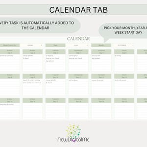 Simple to Do List Easy Monthly Calendar Daily Schedule Routine Task ...