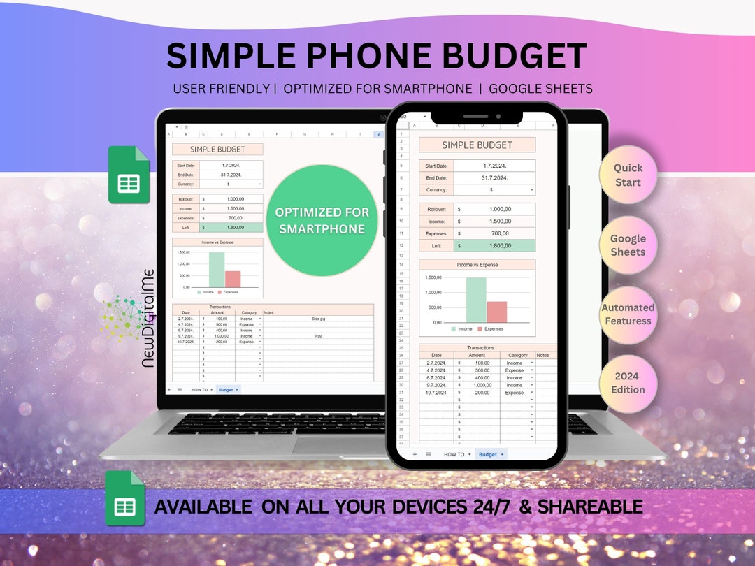 Simple Monthly Budget|planner for Android|planner for Iphone|google ...