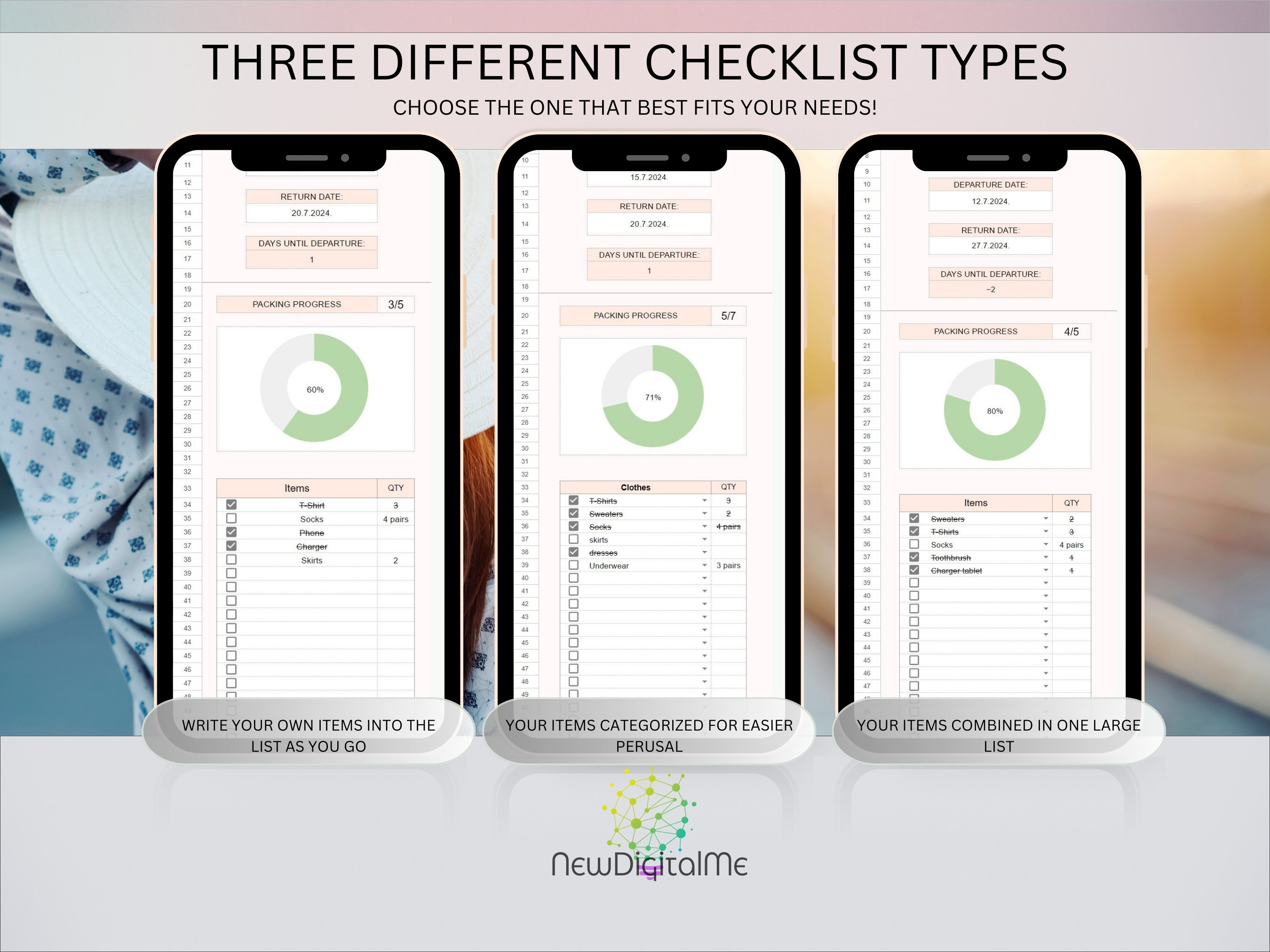 Digital Travel Packing Checklist|packing Tracker|planner for Android ...