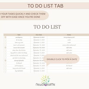 Checkmark to Do List, Easy Monthly Calendar, Daily Schedule, Routine ...