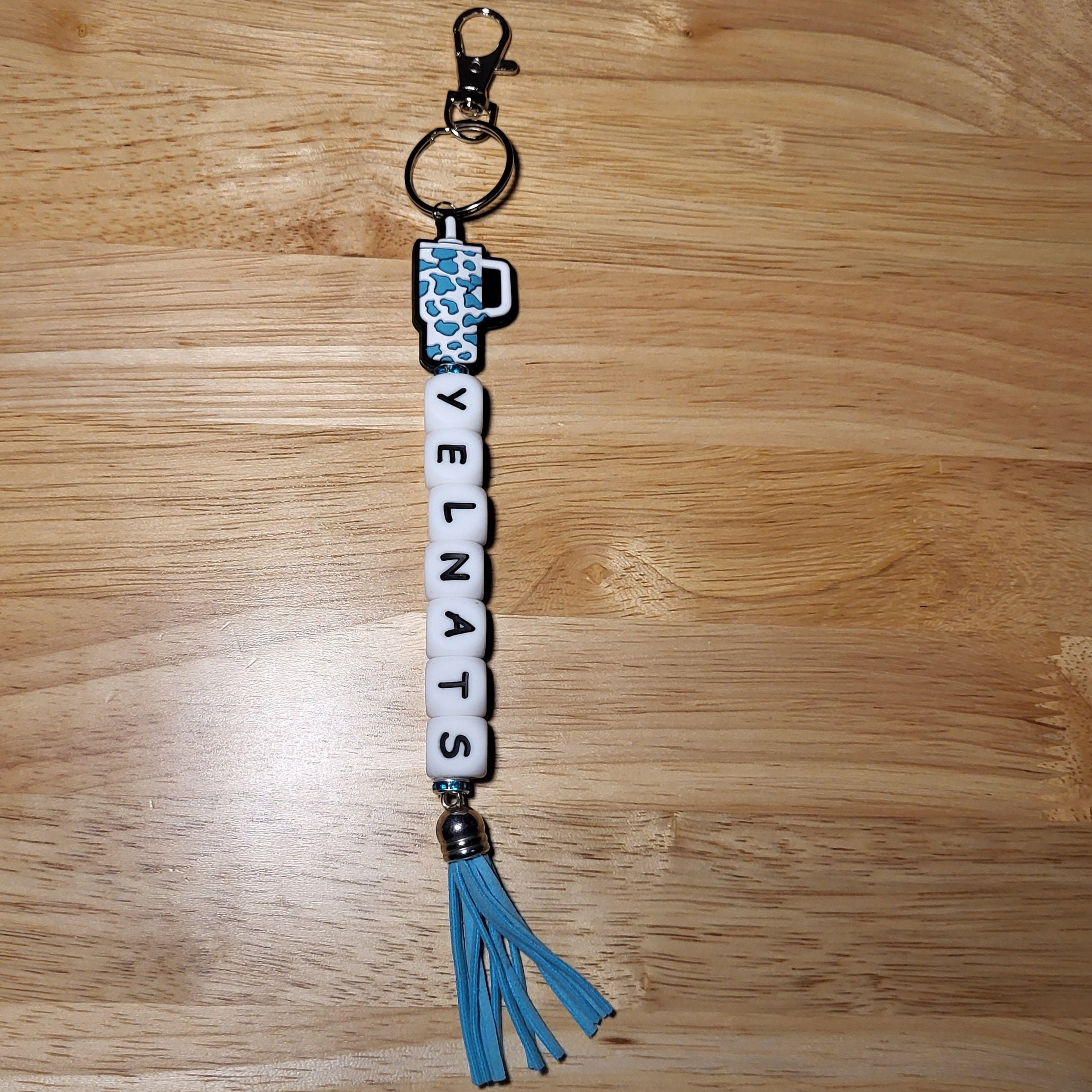 Stanley Yelnats Stanley Cup Beaded Keychain With Tassel Holes Funny ...