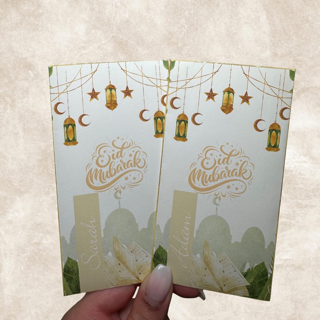 Personalized Eidi Envelopes for Ramadan & Eid Gifts | Money Envelope ...