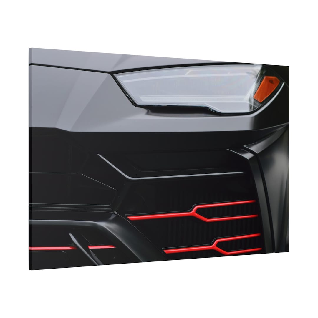 Lamborghini Urus Front Bumper Grille Headlights Closeup, Car Enthusiast ...