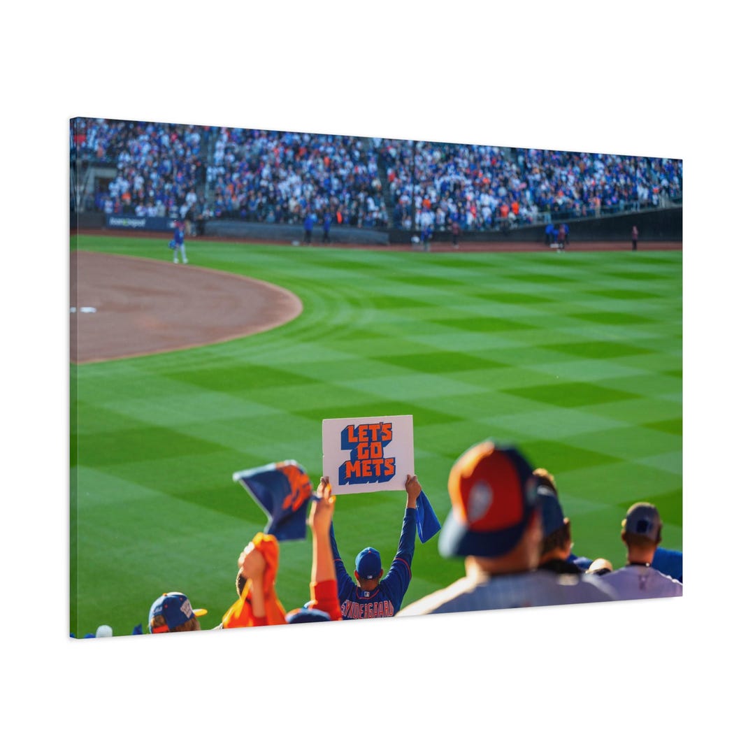 Mets Playoffs Wall Art | Unique Game Room Poster & Canvas Print | Let's ...