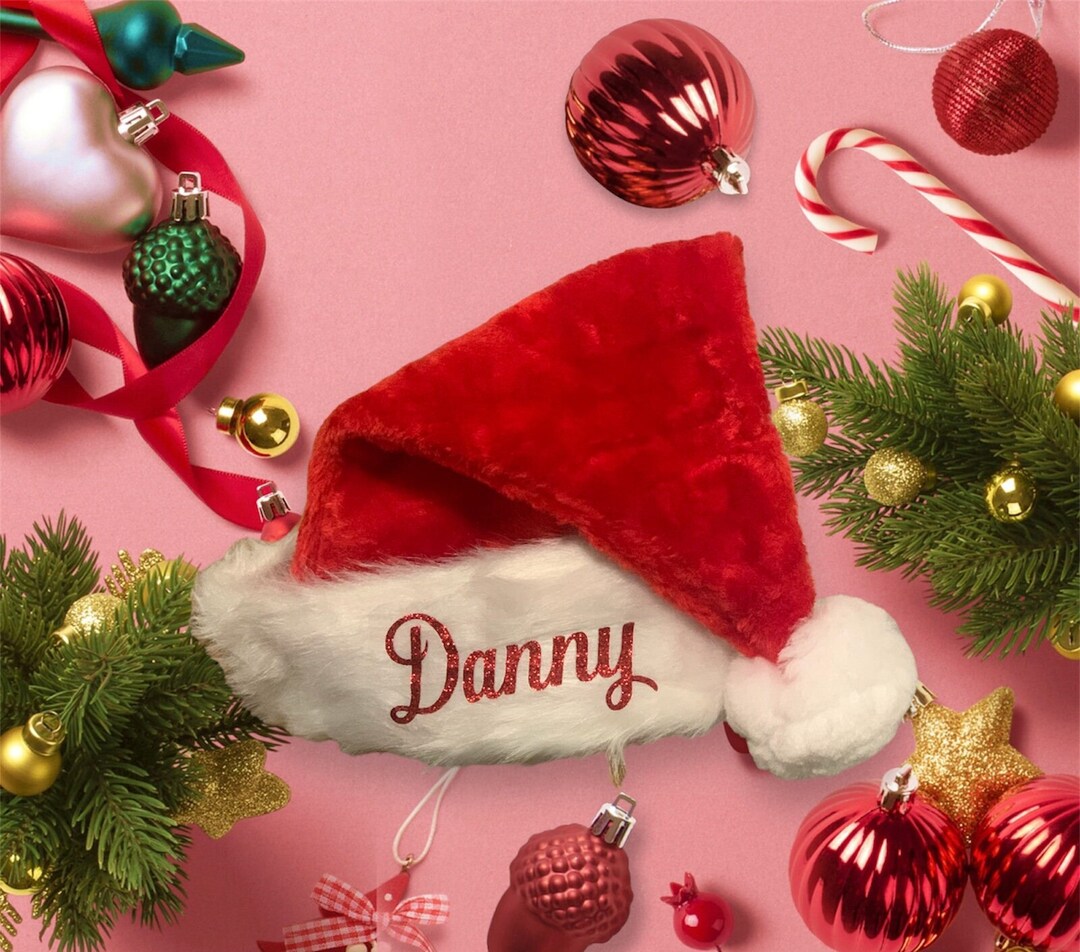 PERSONALIZED SANTA Hats-christmas, Holidays - Etsy